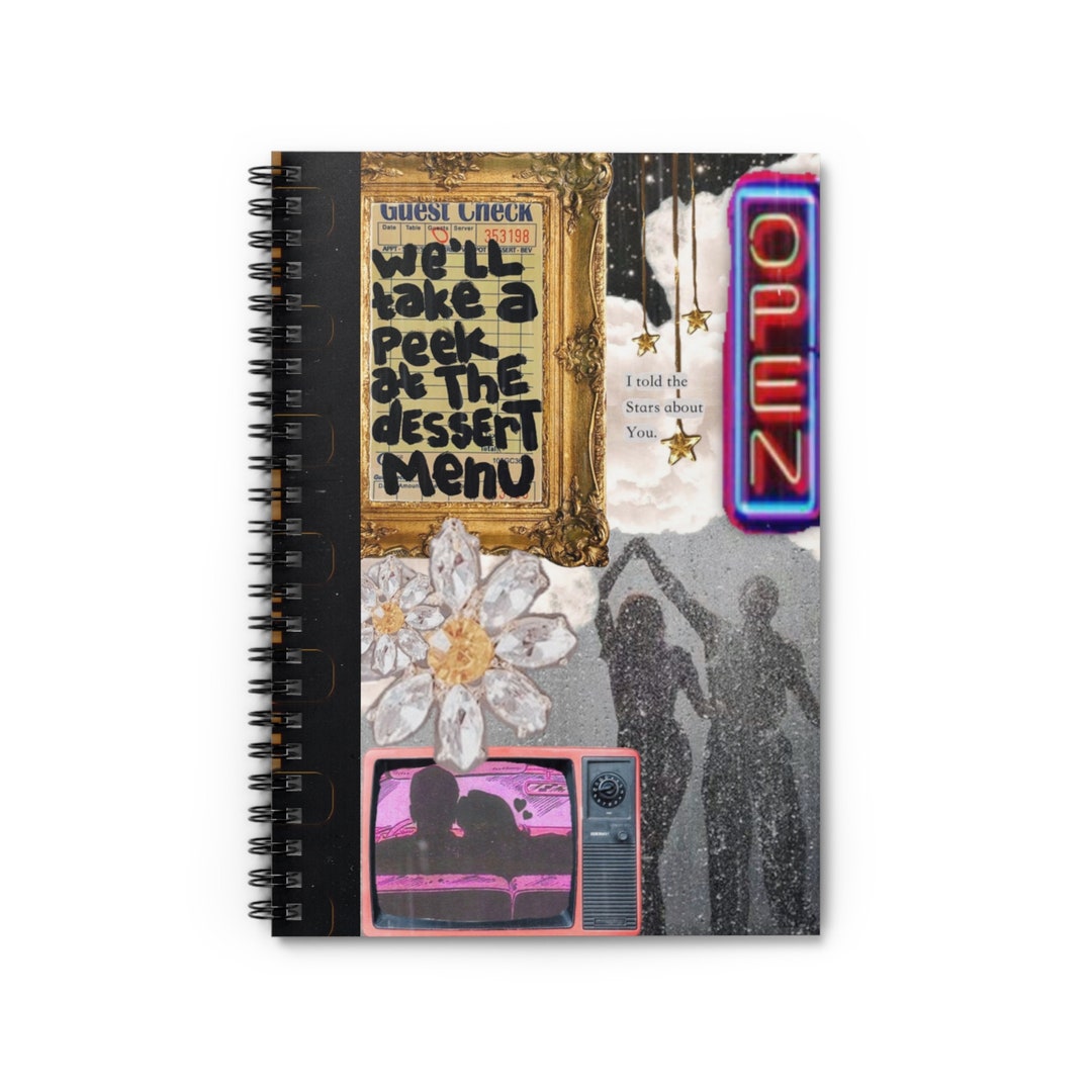 Love Aesthetic Collage Spiral Notebook | Journal/self Care | Ruled Line ...