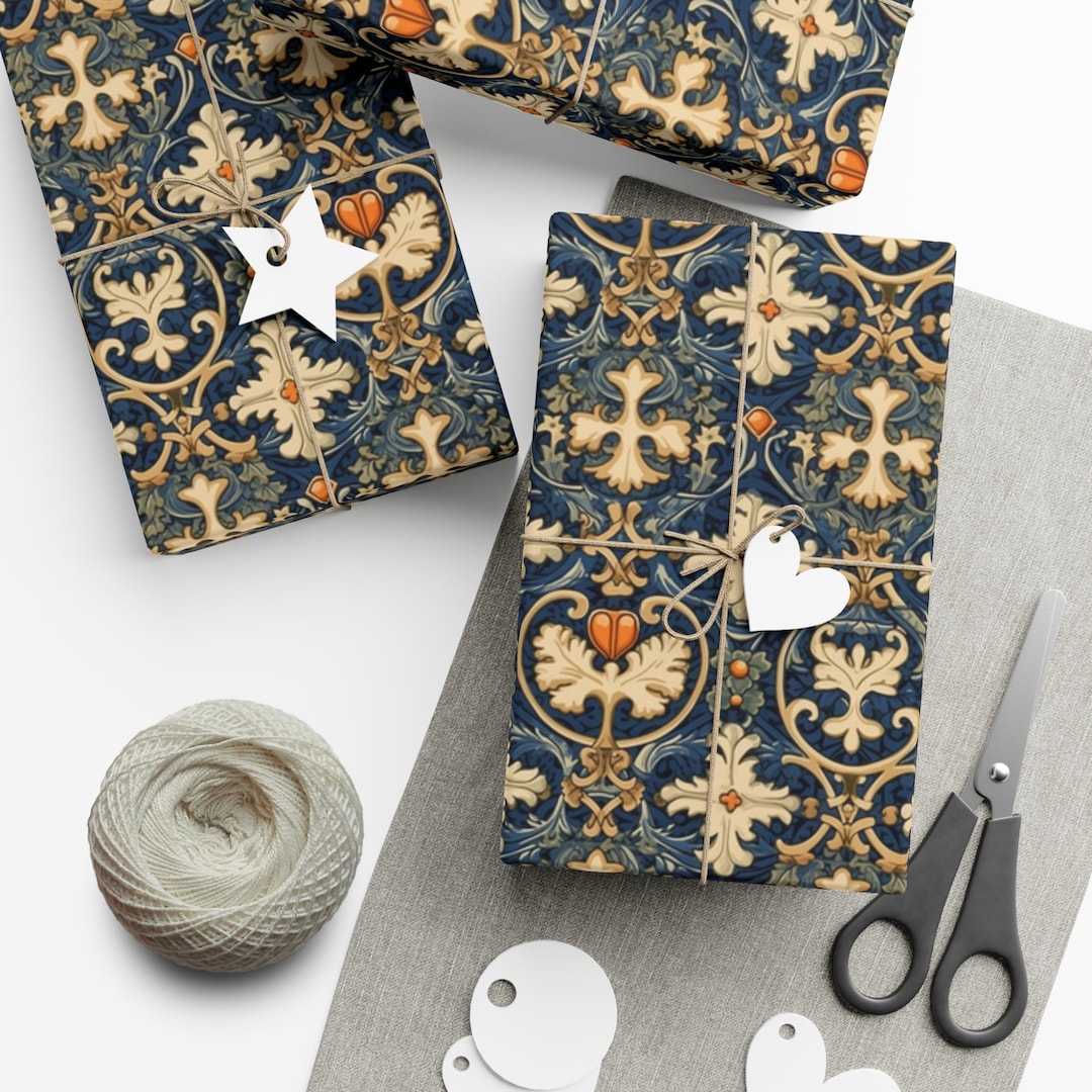 Medieval Art Wrapping Paper Roll | Medieval Tapestry Wrapping Paper ...