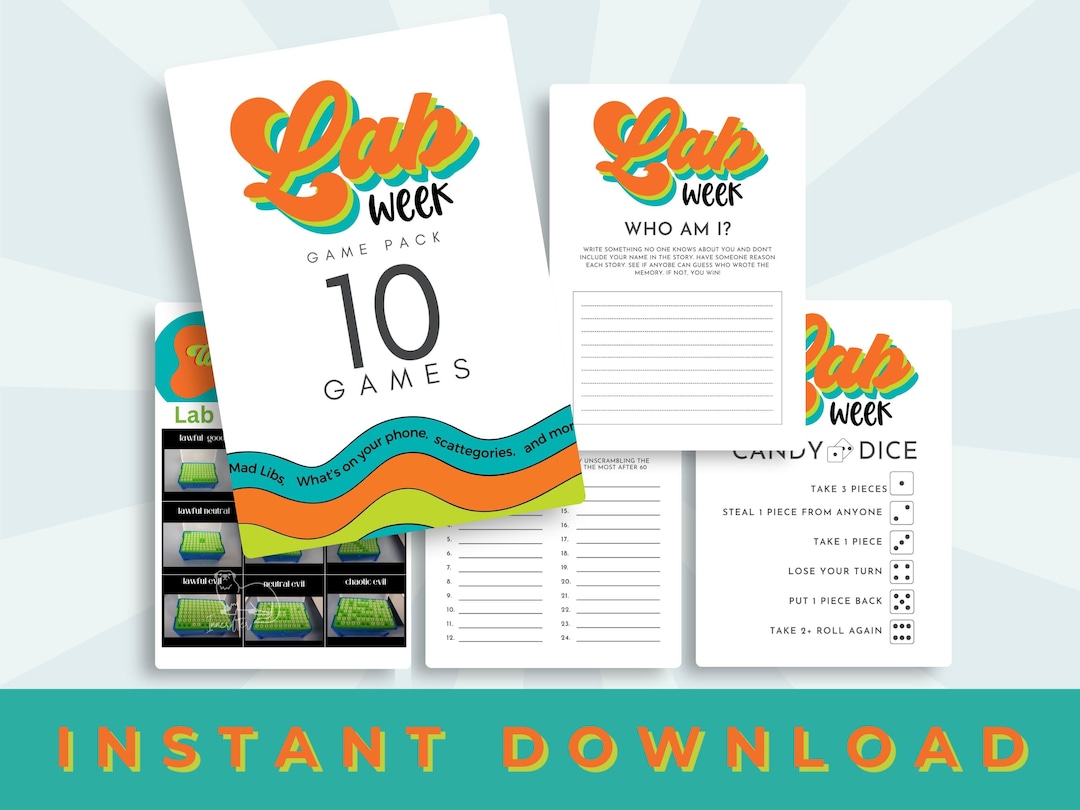 Lab Week 2025 Game Bundle, Engaging Activities for Medical Lab, Mystery ...