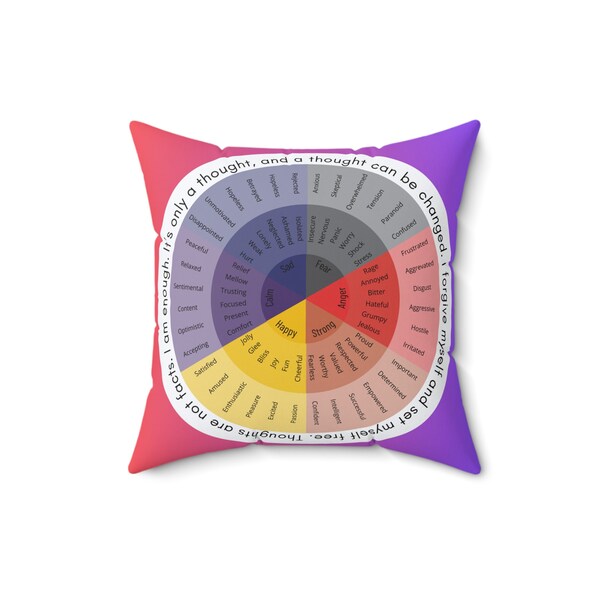 Feelings Chart Pillow - Etsy