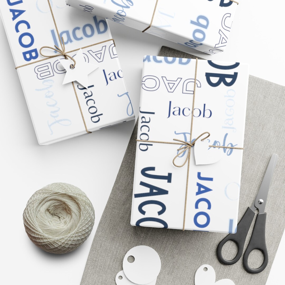 Personalized Wrapping Paper Rolls, Custom Gift Wrap With Name, Custom ...