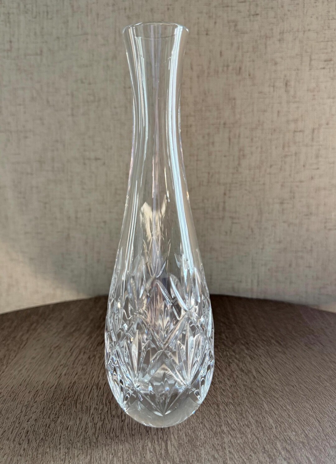 Tiffany & Co. Crystal Vase Sybil Pattern Blown Glass 8’ Disconitnued ...