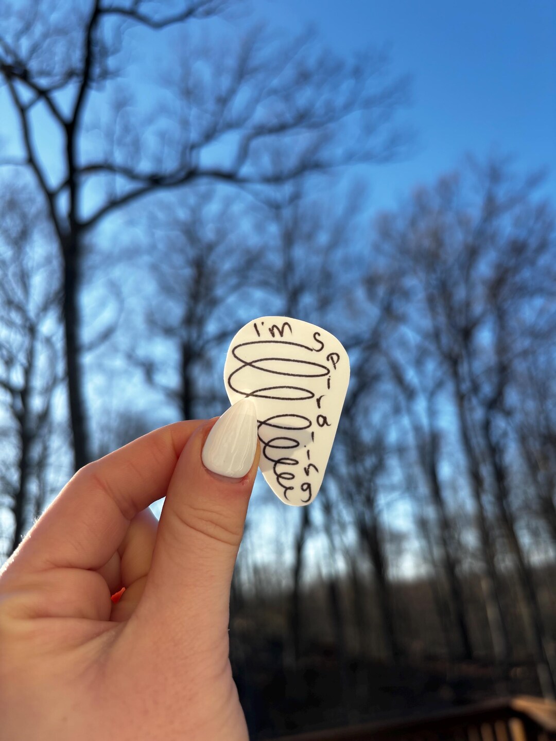 I’m Spiraling Sticker || Sticker for Laptops, Notebooks, Waterbottles. Hand Designed, Waterproof ...