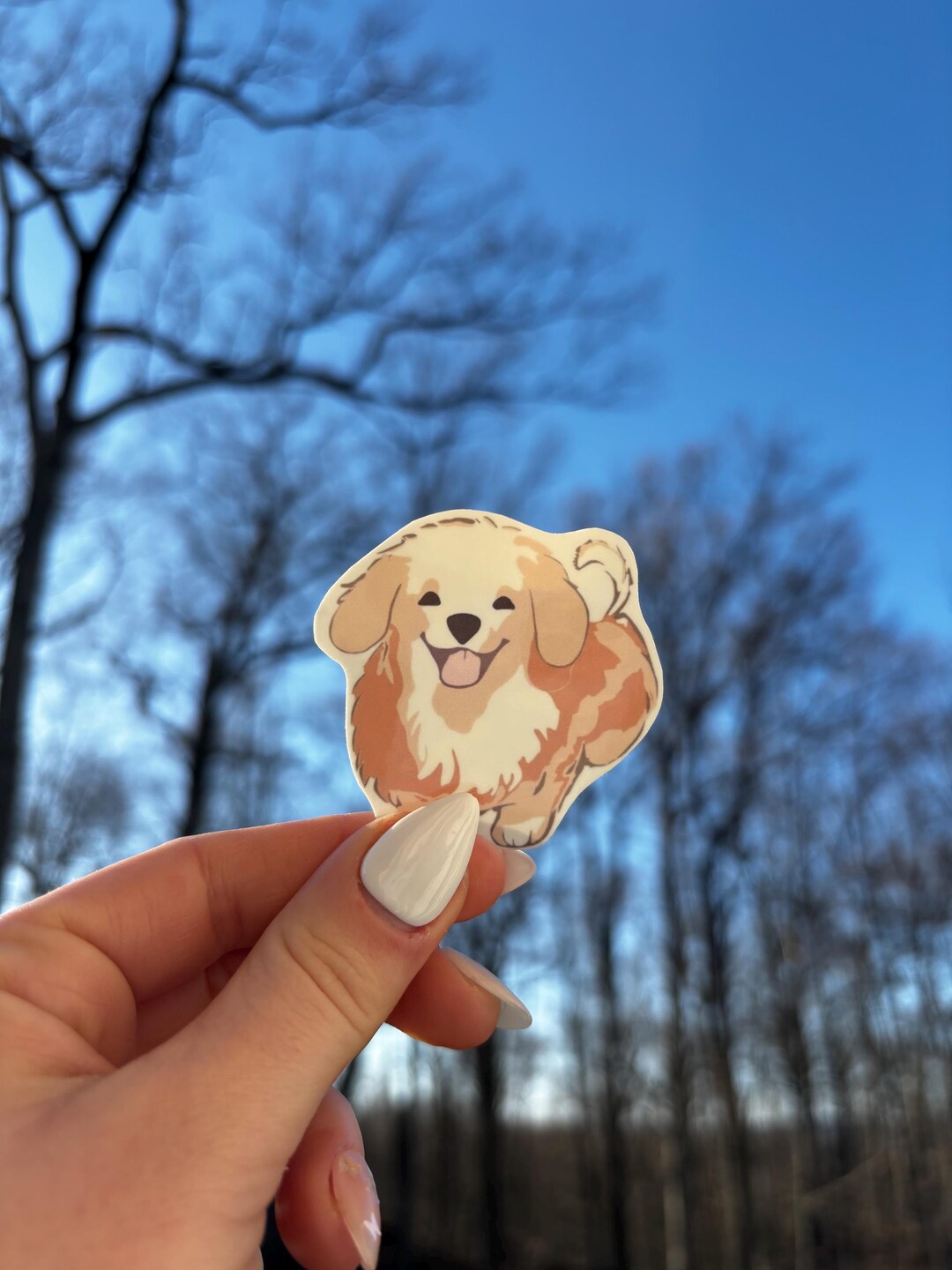 Small Dog Sticker || Sticker for Laptops, Notebooks, Waterbottles. Hand ...