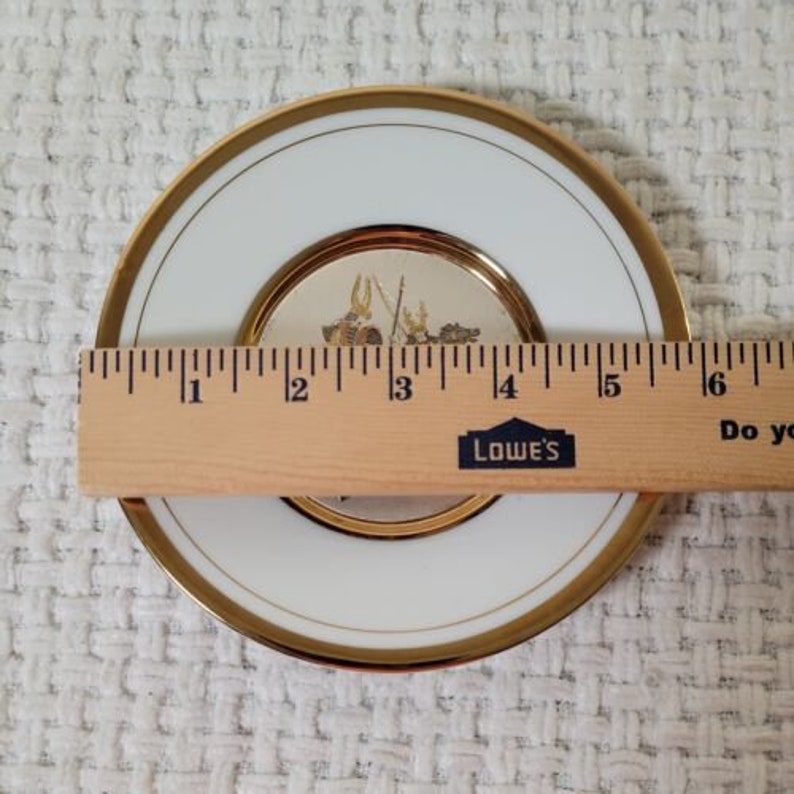 Vintage 24k Gold the Art of Chokin Gold Edged Samurai Plates Set of 5 ...