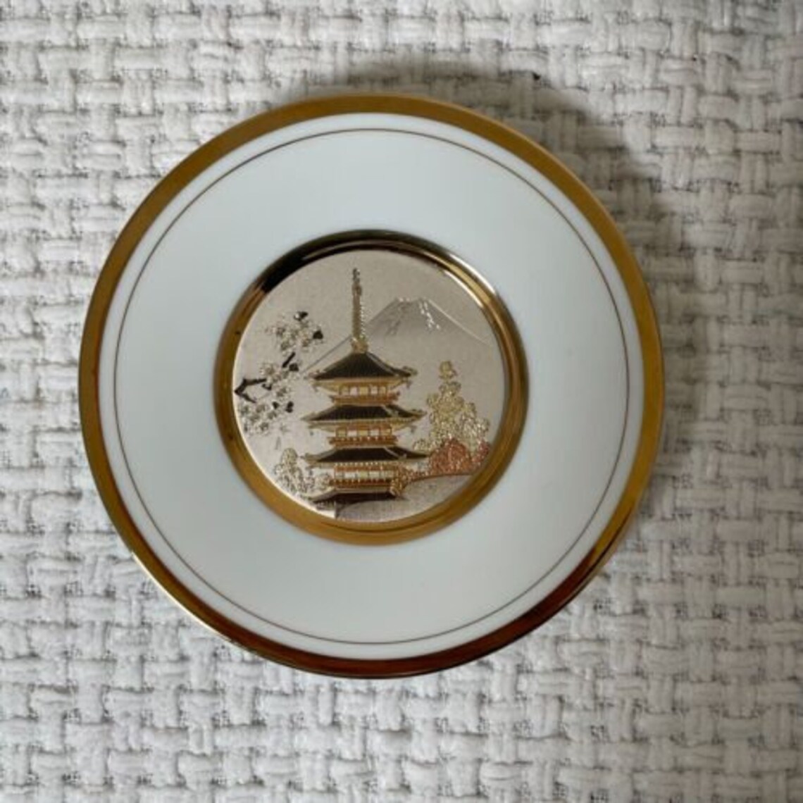 Vintage 24k Gold the Art of Chokin Gold Edged Samurai Plates Set of 5 ...