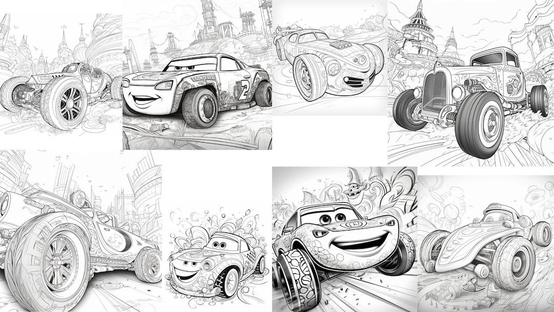 Speedy Sprouts' Speedway / Cars Coloring Book / Coloring Pages Cars ...