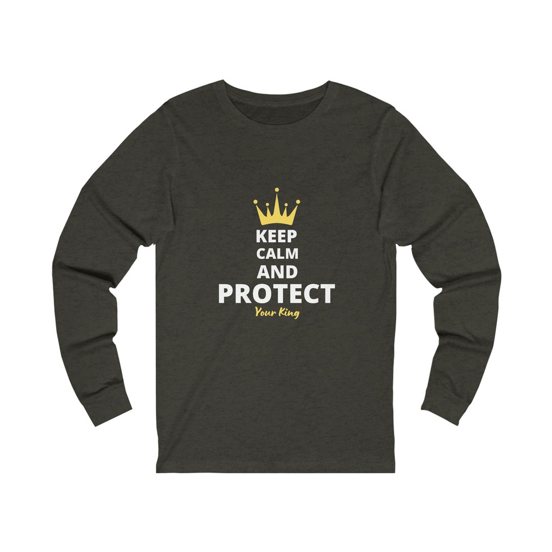 Keep Calm and Protect Your King CHESS Unisex Jersey Long - Etsy