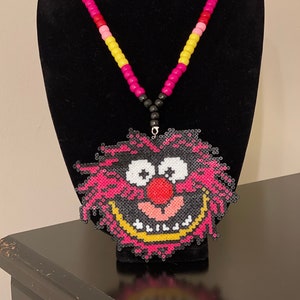 Animal Muppet Character Mini Kandi Perler Necklace for Rave Festival ...