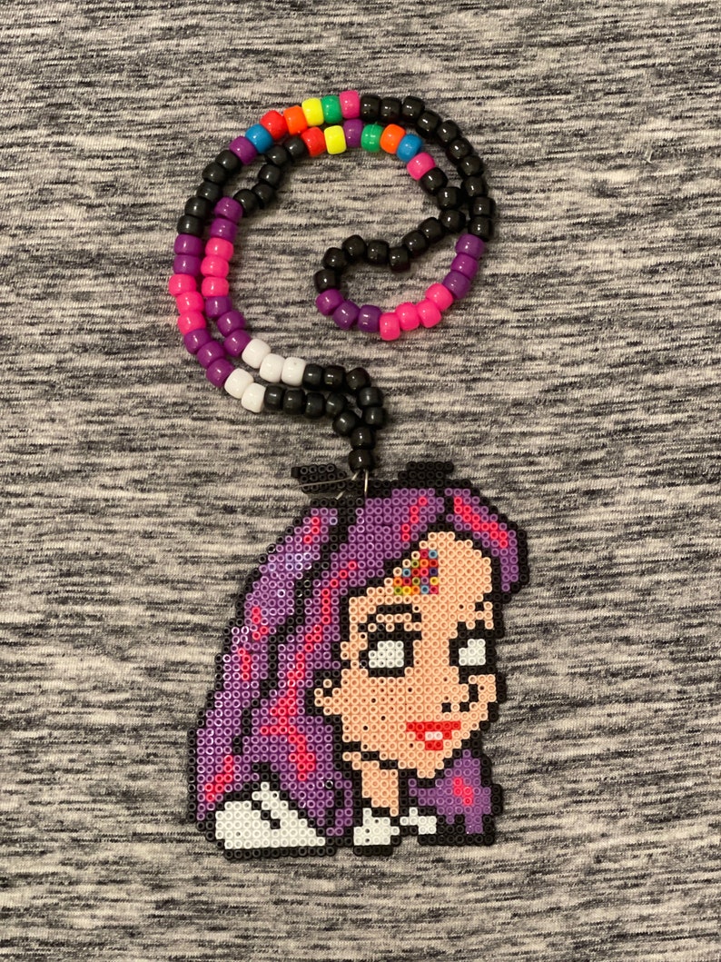 Alice in Wonderland Inspired Mini Kandi Necklace for Rave EDM Festival ...