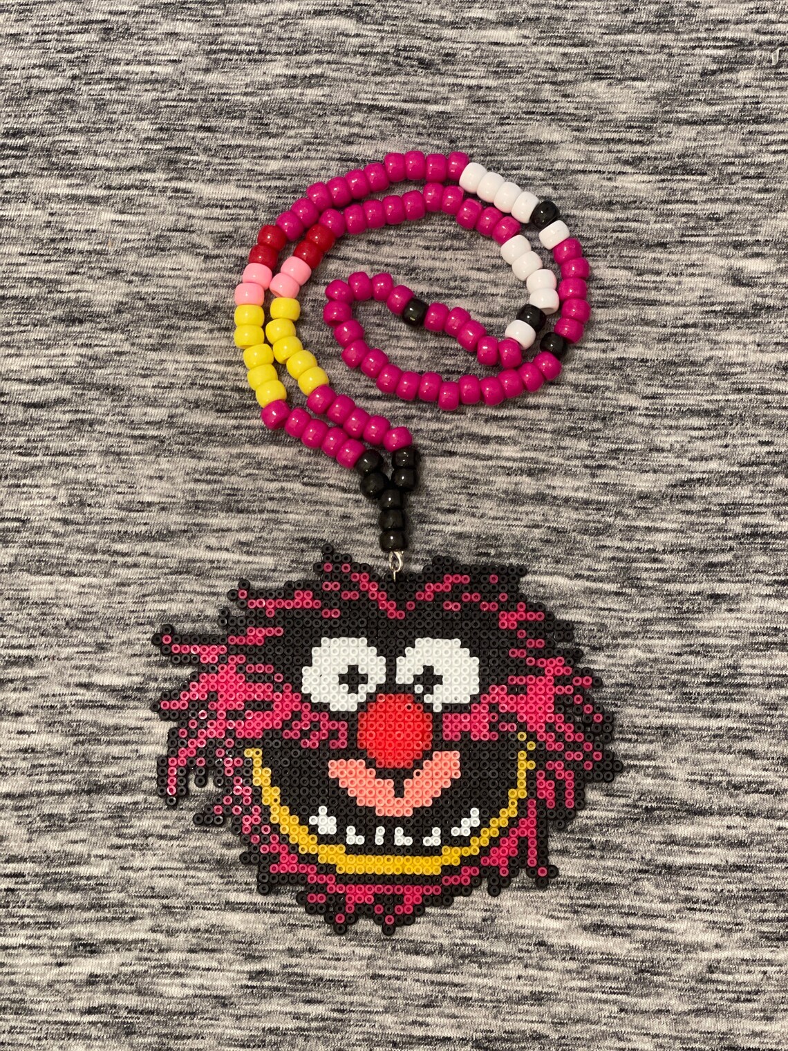 Animal Muppet Character Mini Kandi Perler Necklace for Rave Festival ...