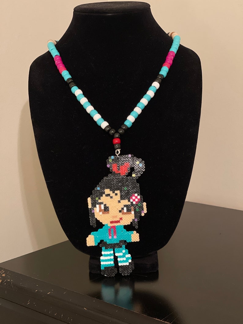 Vanellope Vonsweetz Mini Perler Kandi Necklace for Rave Festival Party ...