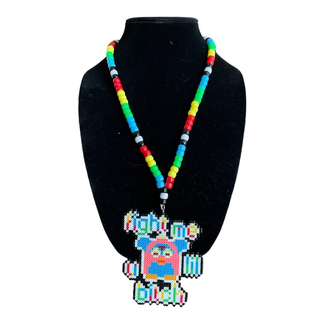 Saucy Furby Mini Kandi Necklace Festival Gear Costume Party Event ...