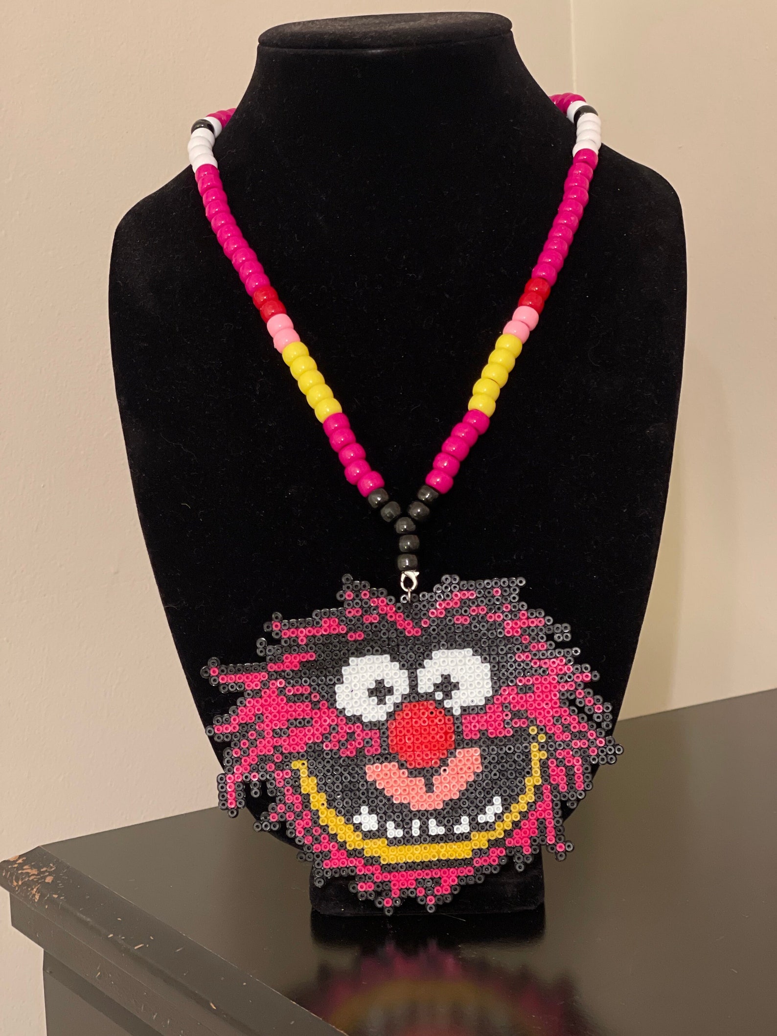Animal Muppet Character Mini Kandi Perler Necklace for Rave Festival ...