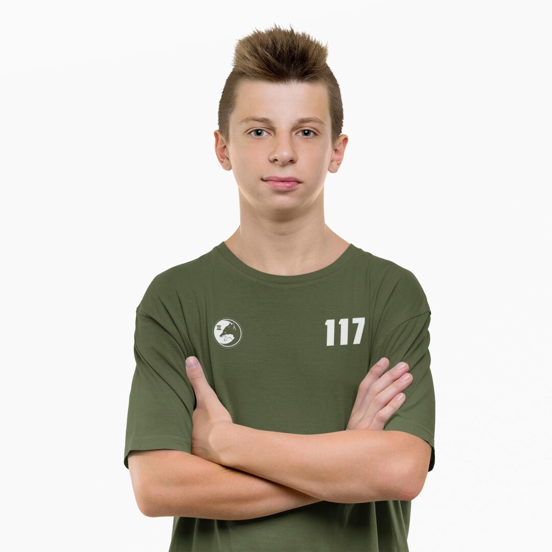 117 Silver Team Tee - Halo TV Series Spartan Fireteam Shirt - Unisex ...