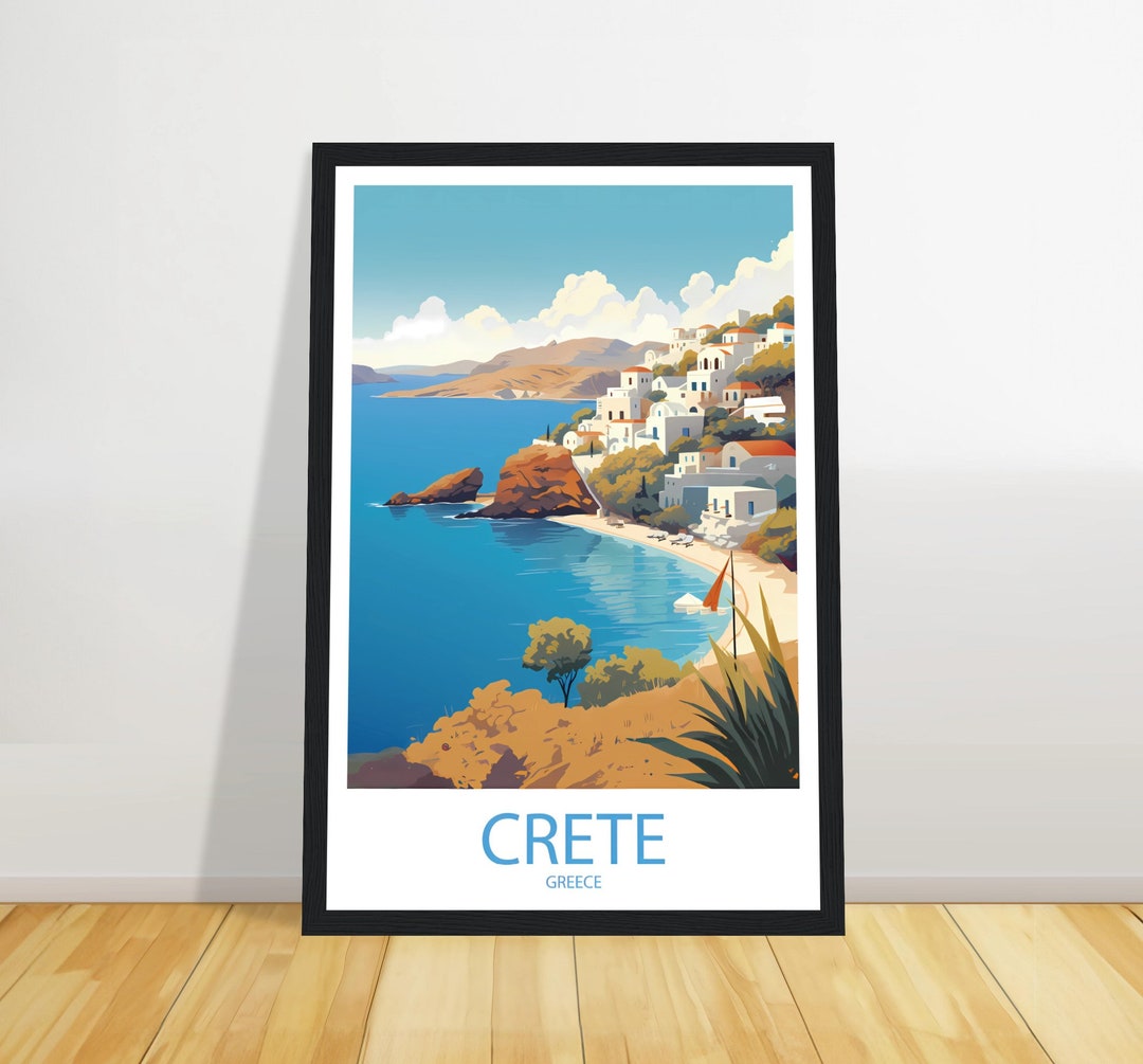 Crete Travel Print, Greece Travel Poster, Traditional Travel Print ...