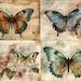 Butterfly Ephemera | Antique Style Journaling Cards (digital Download ...