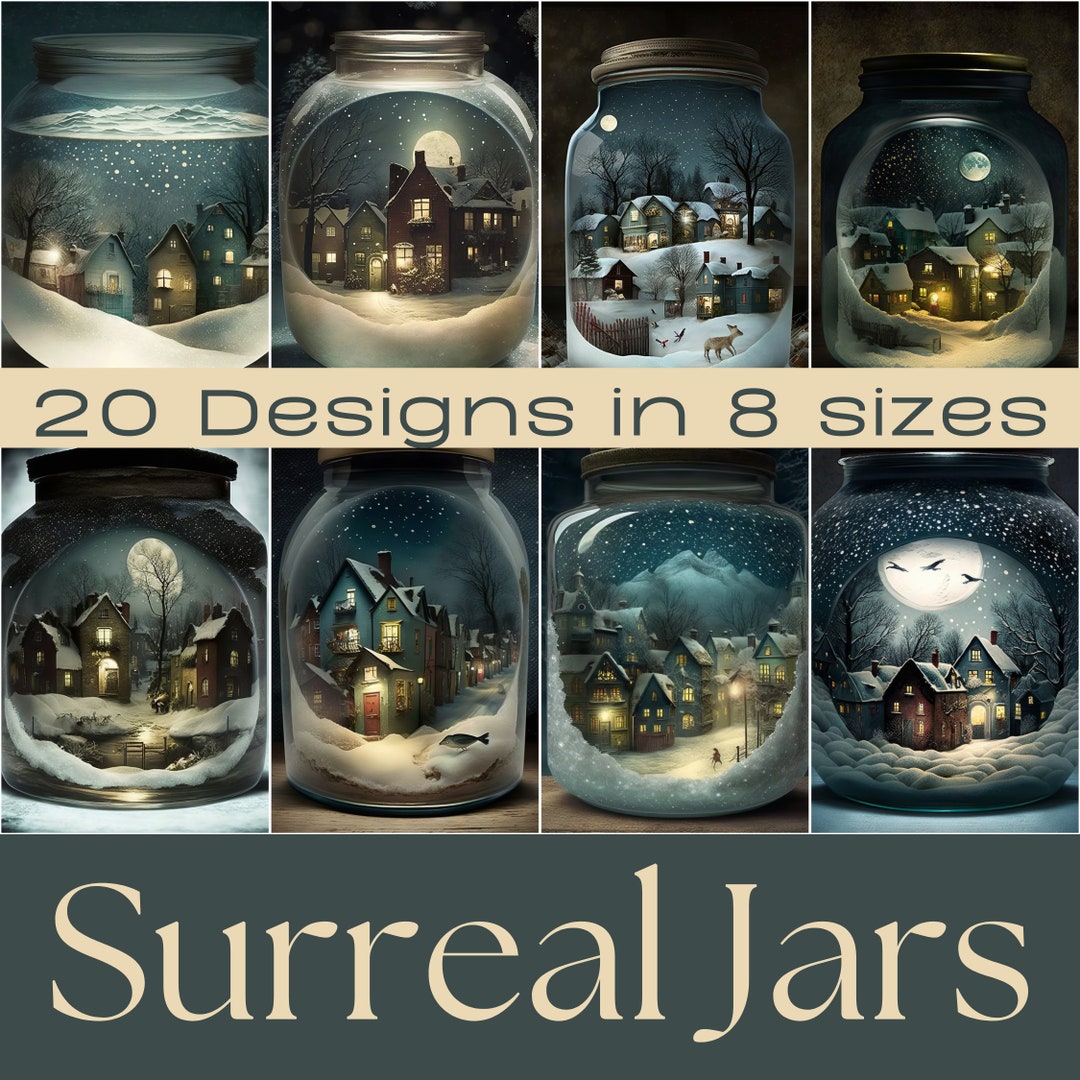 SURREAL JARS | Junk Journal Supplies, Junk Journal Ephemera ...