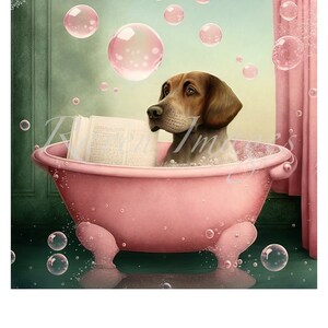 BATHTUB DOGS SET, Journaling Papers, Printables, Printable Journaling ...