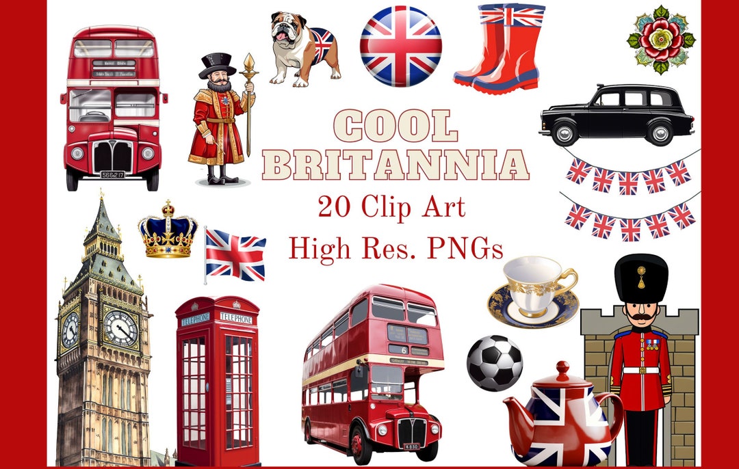 COOL BRITANNIA | UK, British Clipart, London Clipart, Kids Crafts ...
