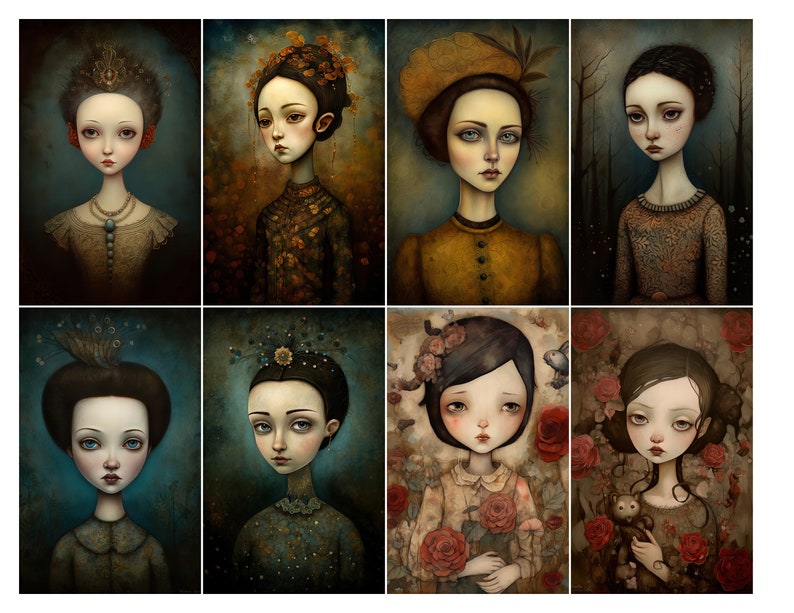 SAD GIRLS JOURNALING Papers Instant Download Digital Paper - Etsy