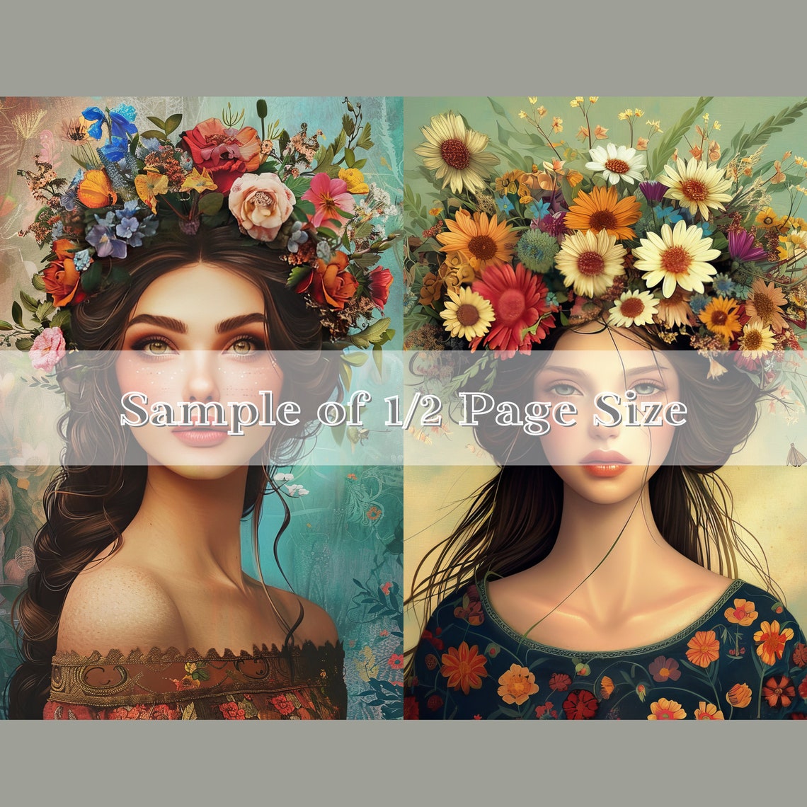 Earth Goddesses Journaling Papers | Printable ATC Cards (digital ...