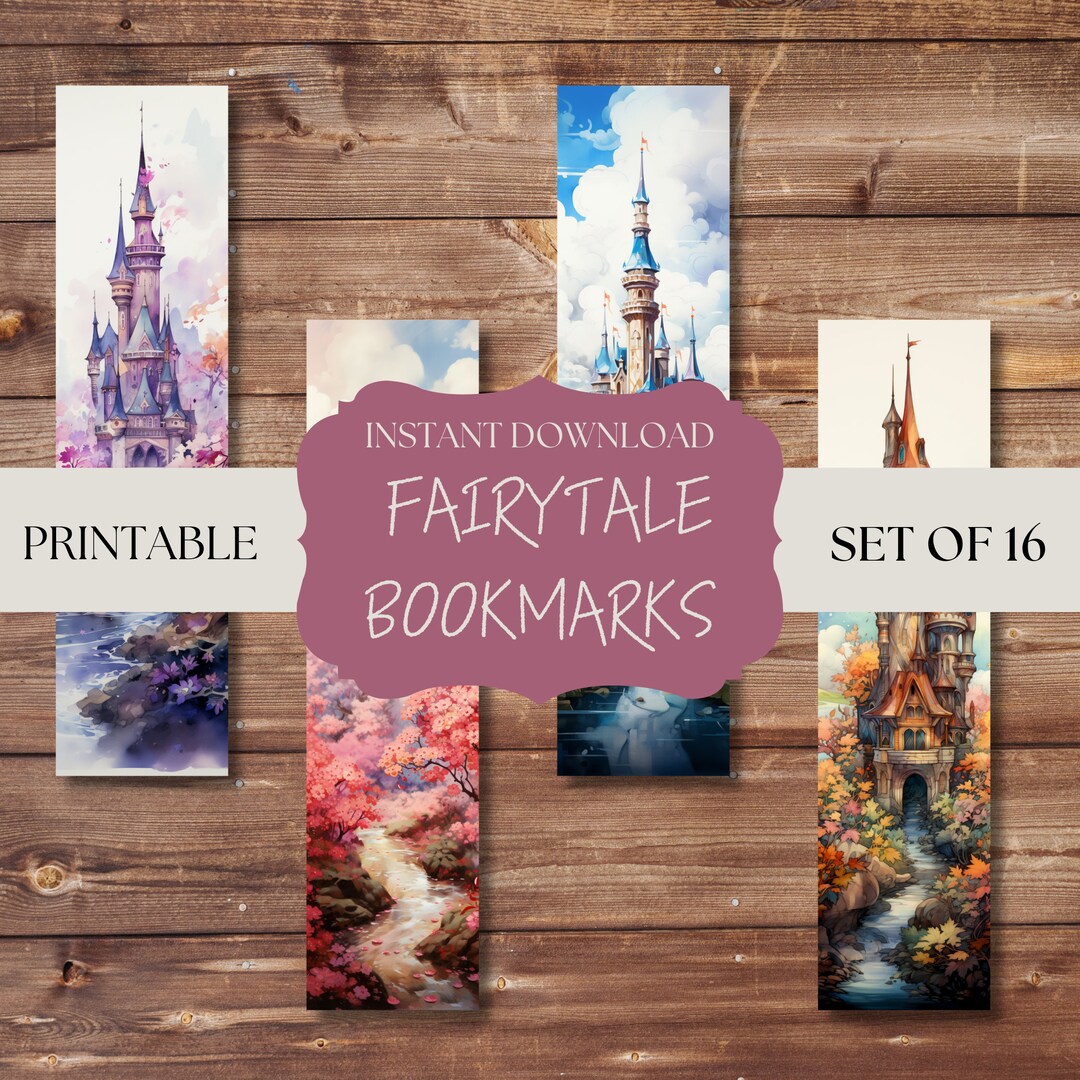 FAIRYTALE CASTLE BOOKMARKS | Printable Bookmarks, Teacher Supplies ...
