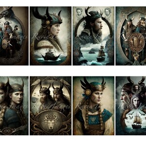 Viking Printable Cards, Ephemera for Journaling (digital Download) - Etsy