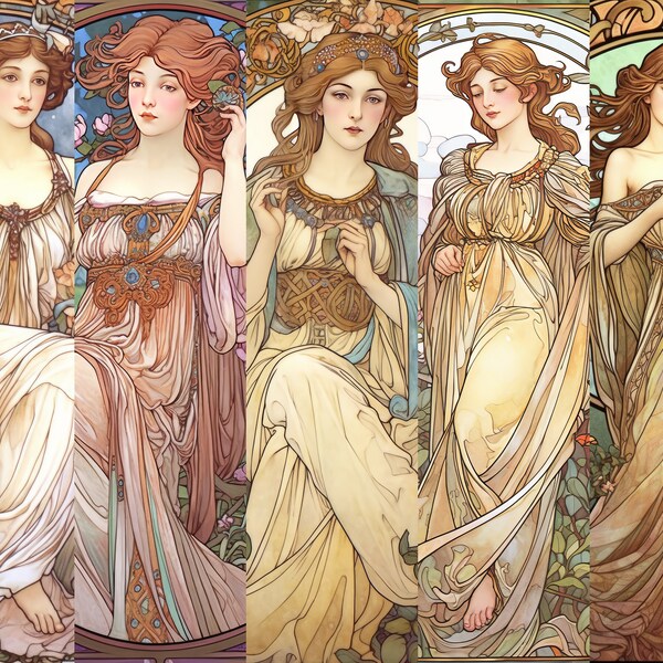 Mucha Style - Etsy