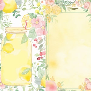 Lemonade Stand Digital Paper | Printable Ephemera (instant Download) - Etsy