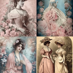 PRETTY in PINK Set 2 | Journaling Papers, ATC Cards, Printable ...