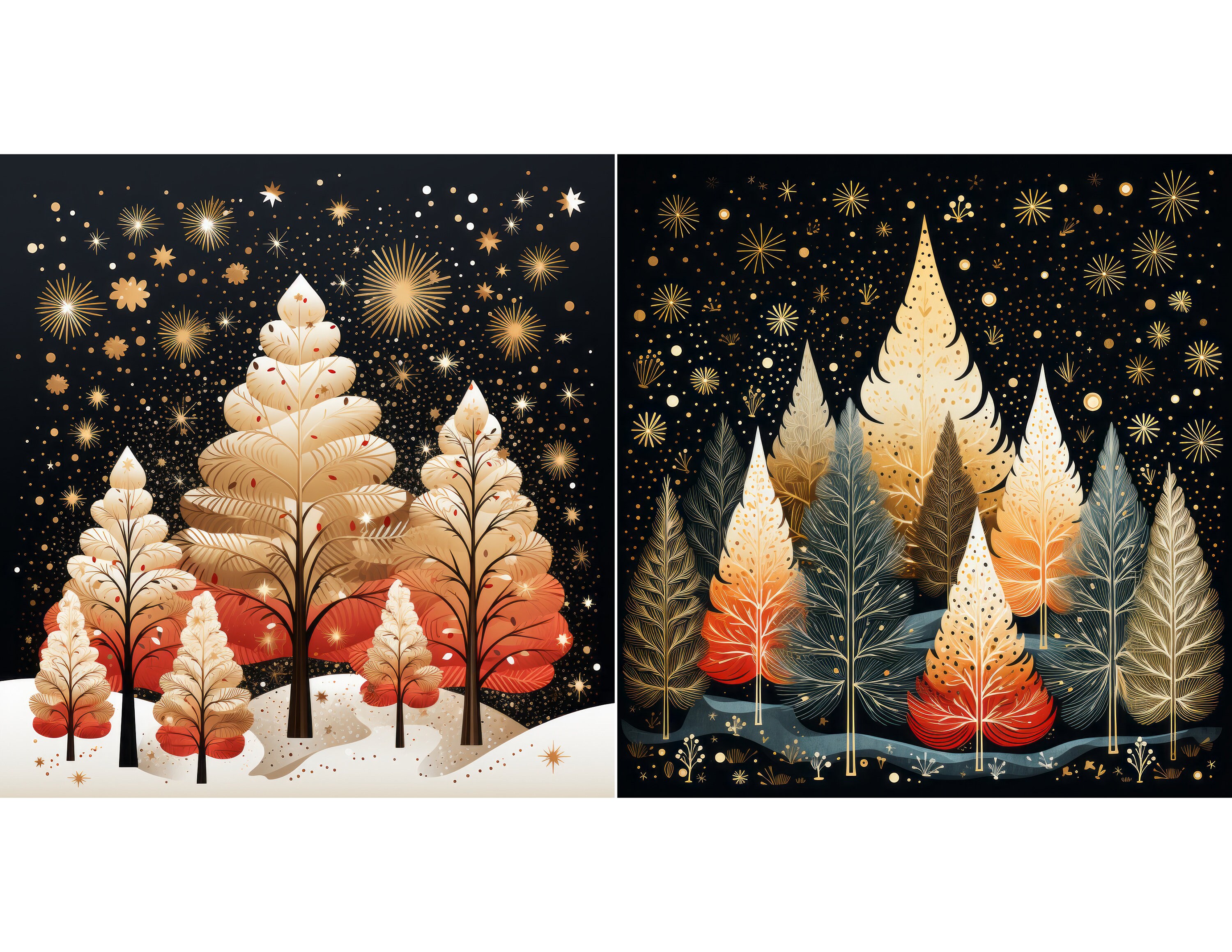 NORDIC CHRISTMAS SQUARES | Printable Christmas Cards, Papers, Printable ...