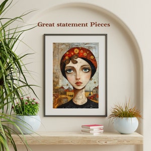 12 ABSTRACT WOMEN Printable Designs for Print or Digital Use, Wall Art ...