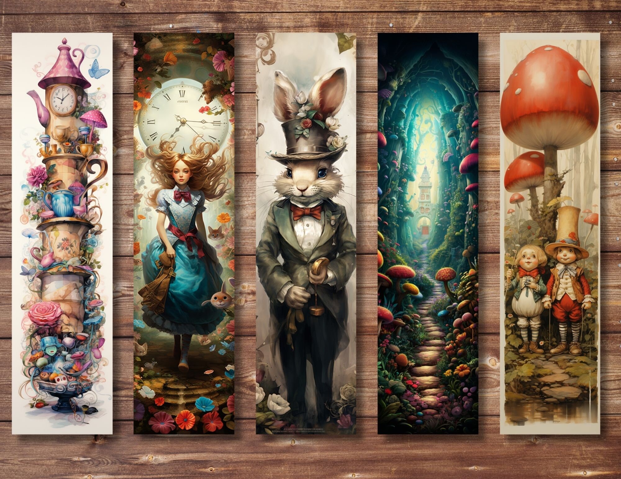 Alice in Wonderland BOOKMARKS | Printable Bookmarks, Teacher Supplies ...