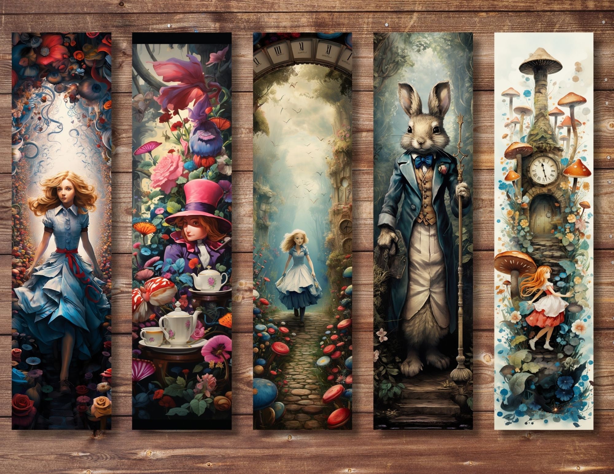 Alice in Wonderland BOOKMARKS | Printable Bookmarks, Teacher Supplies ...