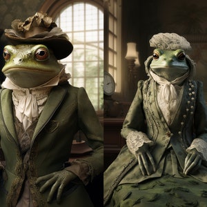 FANCY FROGS SET | Journaling Papers, Digital Paper, Printable Journaling Cards, Digital Download ...