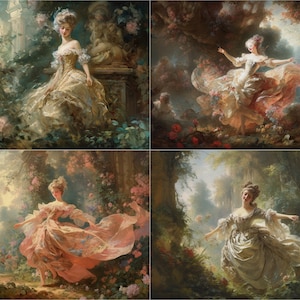 ROCOCO HORIZONTAL Portraits | Journaling Papers, Junk Journal ...