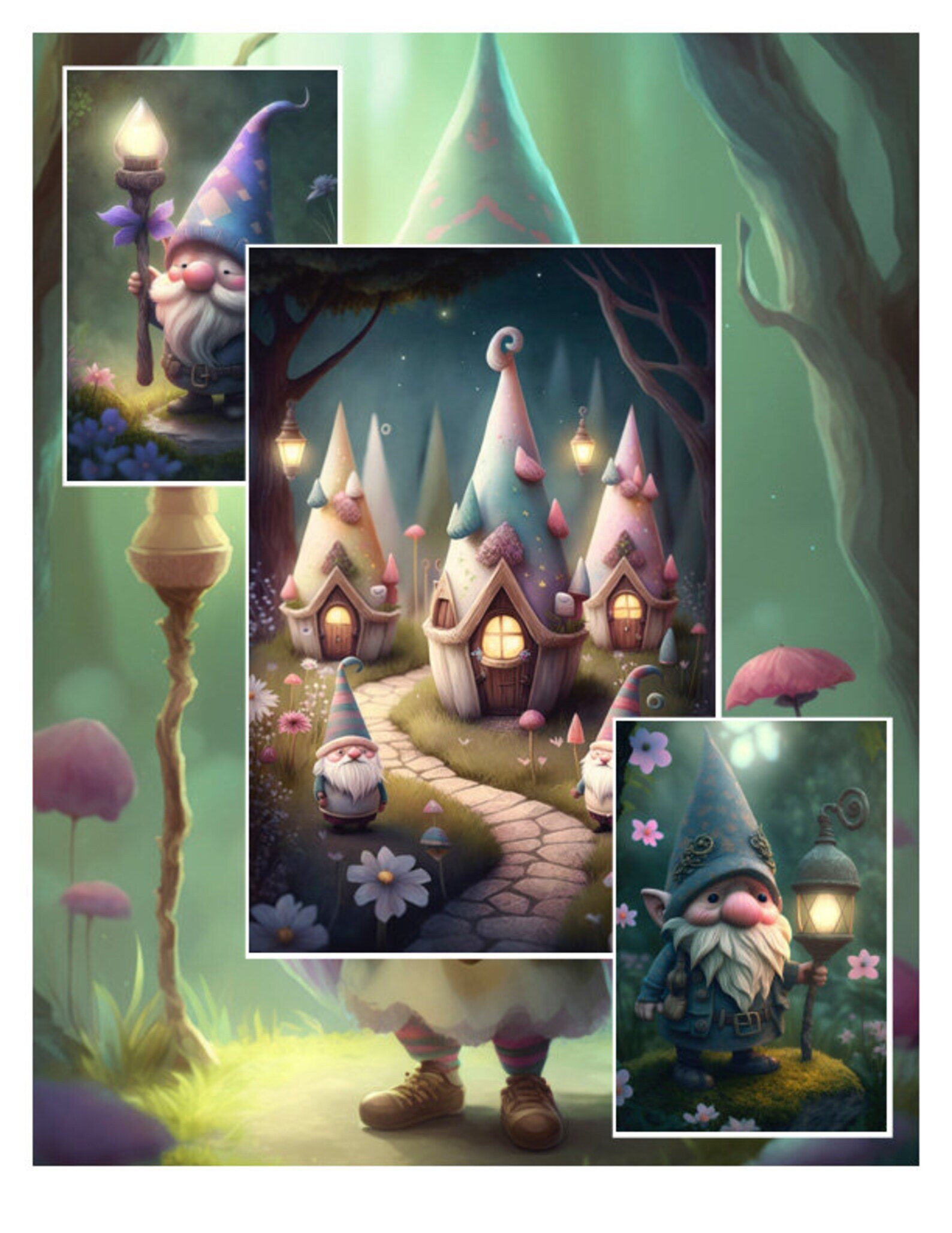 110 GNOMES for All Seasons MEGA BUNDLE, High Resolution, Card Making ...