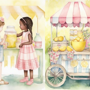 LEMONADE STANDS | Instant Download, Digital Paper, Printable Junk ...