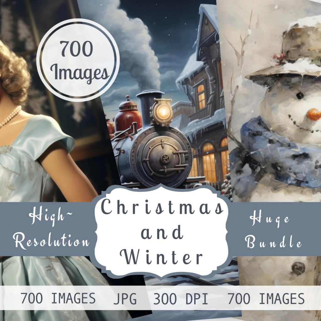 700 Christmas & Winter Scene Images, Mega Bundle (digital Download) - Etsy
