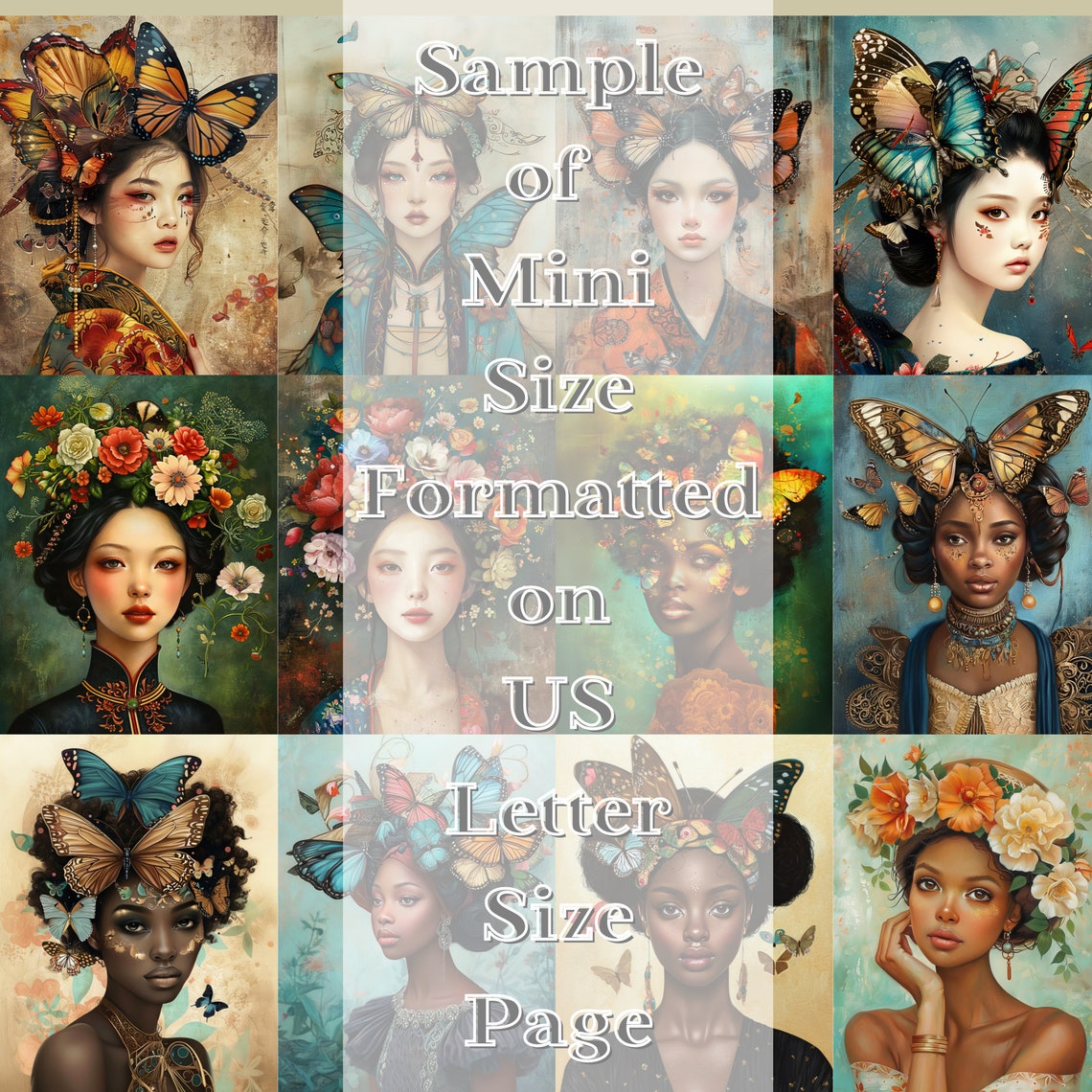 Earth Goddesses Journaling Papers | Printable ATC Cards (digital ...