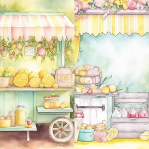 LEMONADE STANDS | Instant Download, Digital Paper, Printable Junk ...