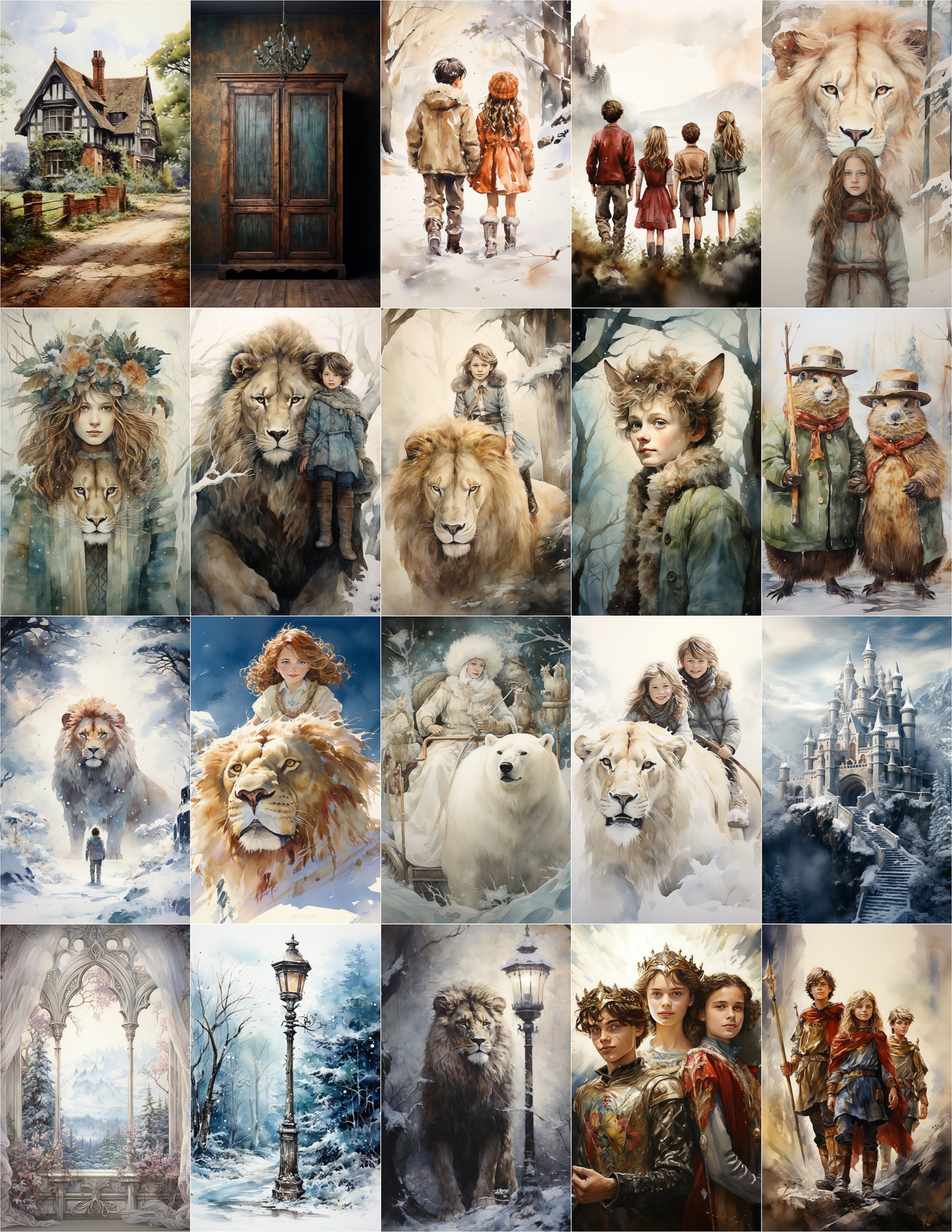 NARNIA | CS LEWIS, Lion, Witch and the Wardrobe Journaling Papers ...