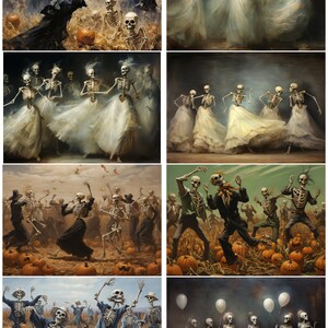 DANSE MACABRE | Fine Art Dancing Skeleton Images, ATC Cards, Digital ...