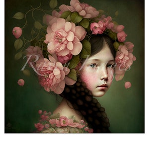 PINK PORTRAITS SET | Junk Journaling Supplies, Square, Digital Paper ...