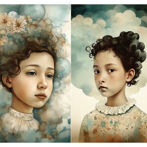 HISPANIC CHILDREN and WOMEN, Instant Download, Digital Paper, Printable ...