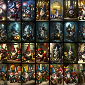 110 GNOMES for All Seasons MEGA BUNDLE, High Resolution, Card Making ...