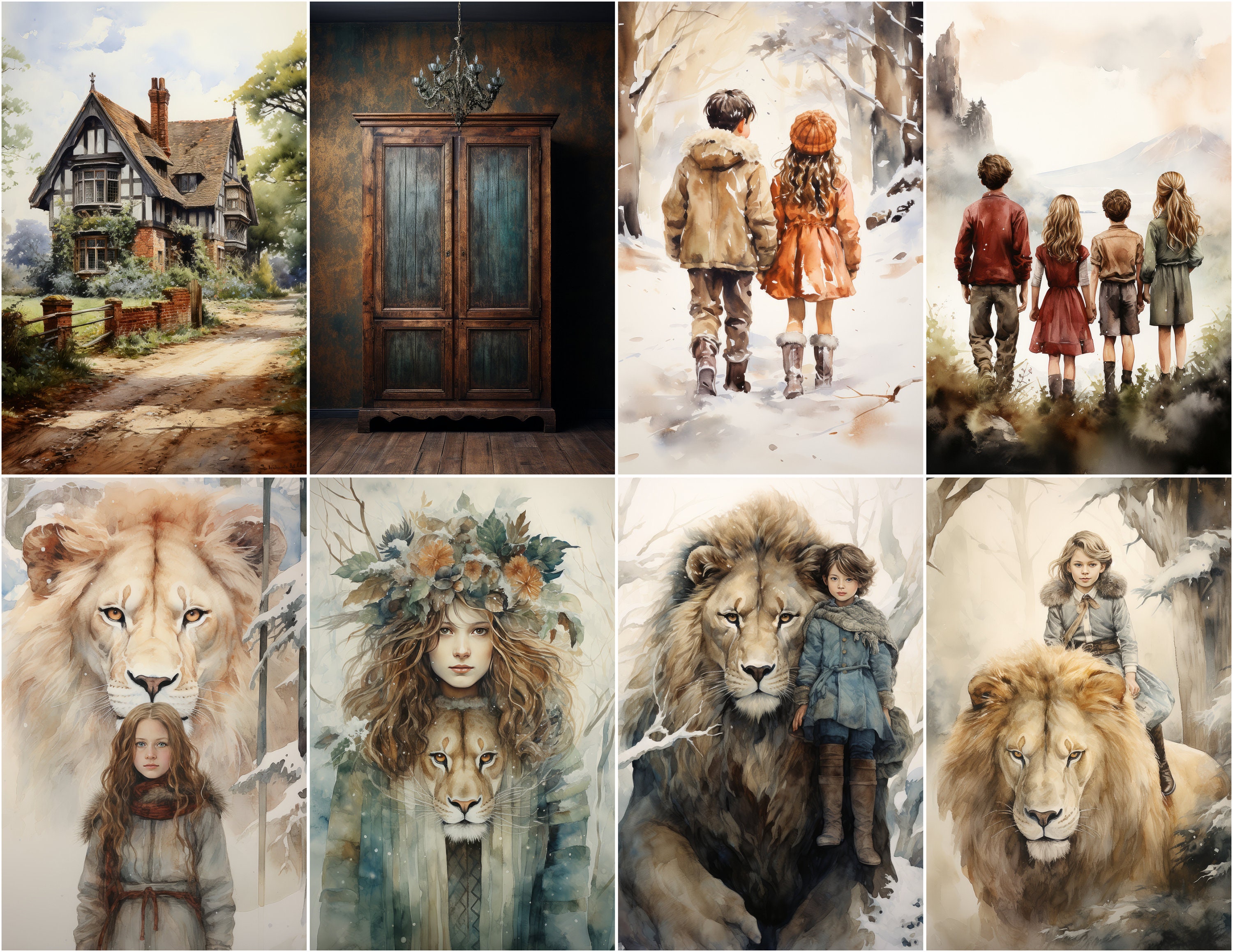 NARNIA | CS LEWIS, Lion, Witch and the Wardrobe Journaling Papers ...