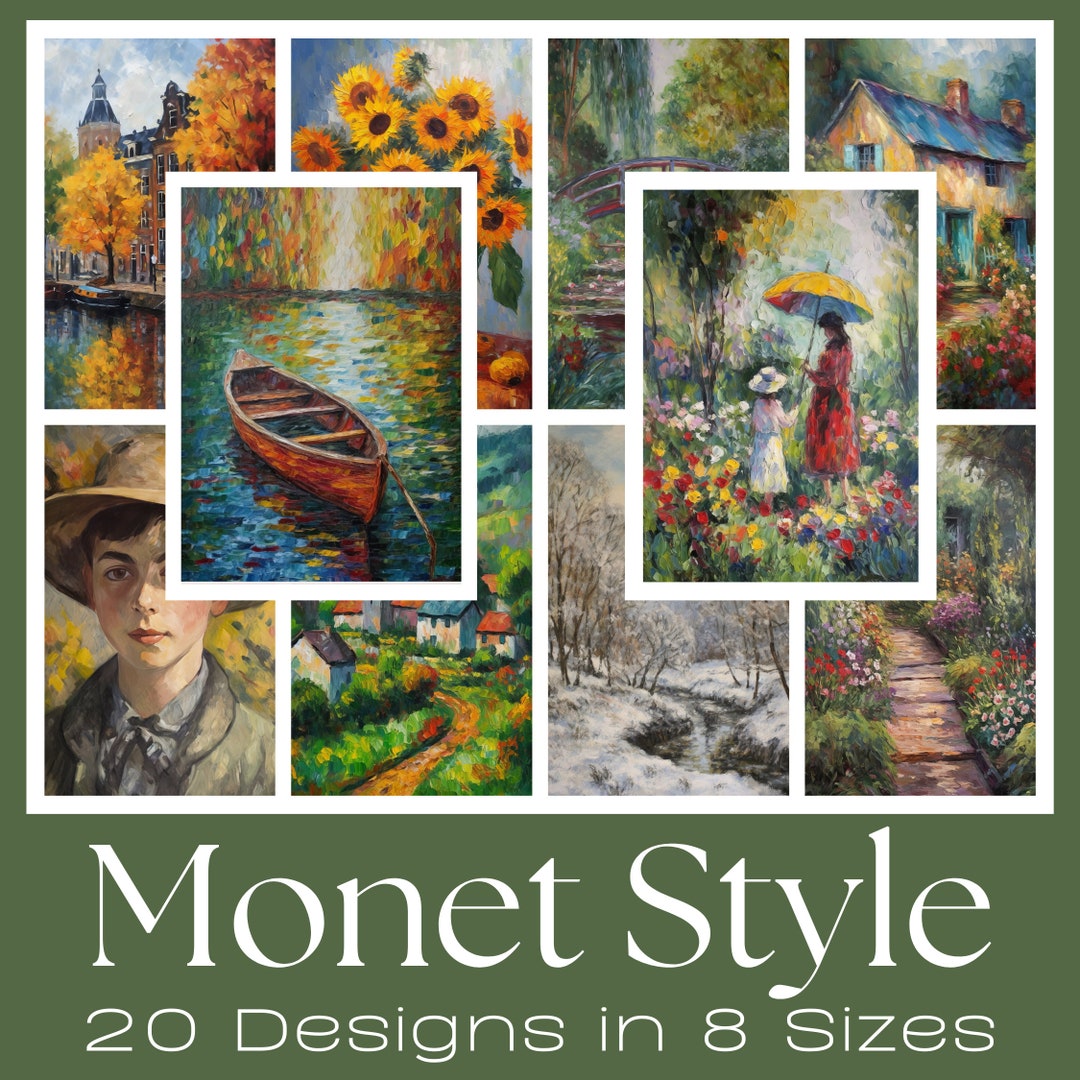 MONET STYLE | Journal Kit, Printable Junk Journal, Digital Download ...