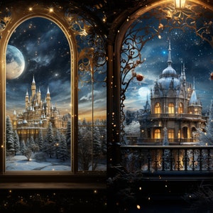 ENCHANTED WINTER NIGHT | Instant Download, Papercrafts, Printable ...